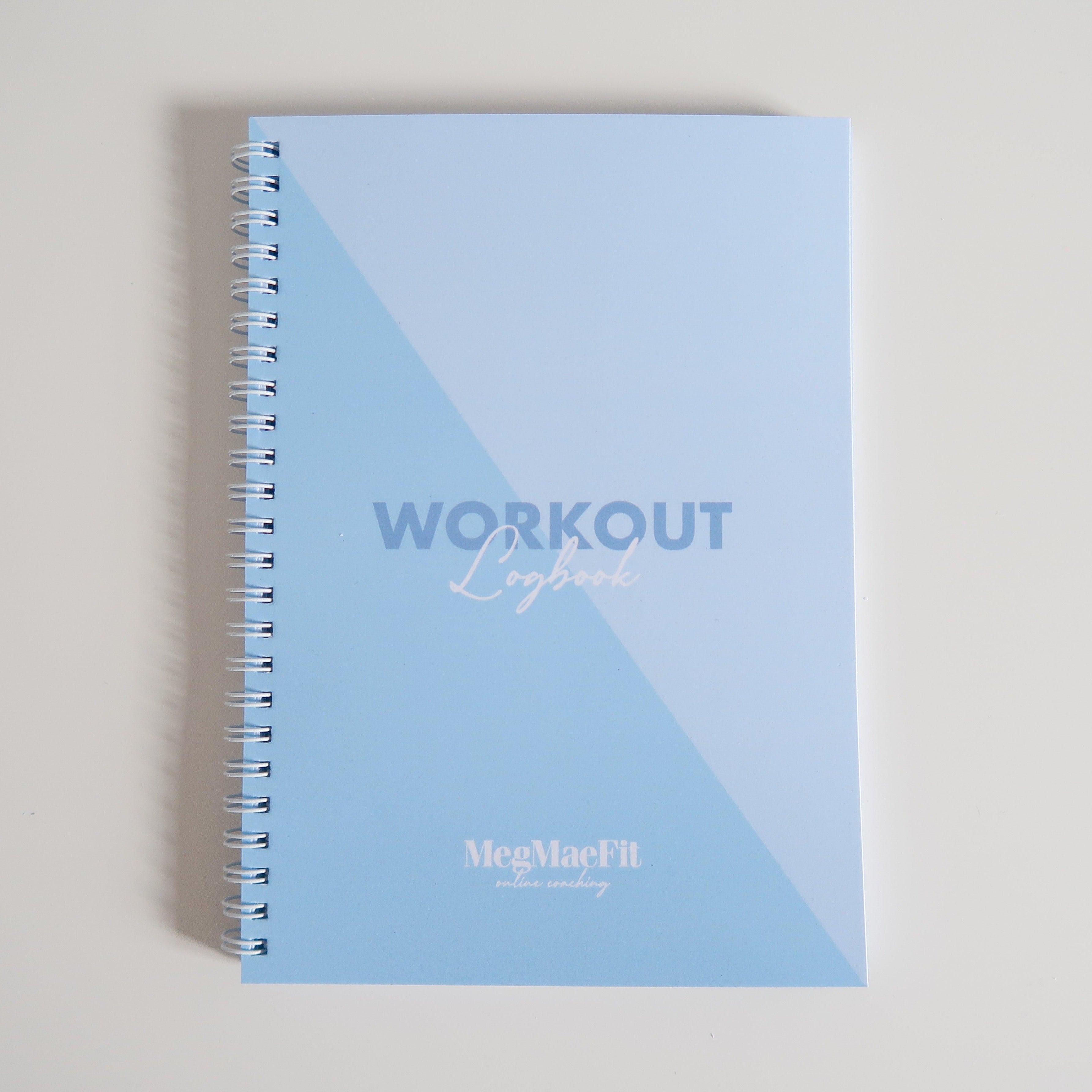 Workout Logbook Blue – MegMaeStore